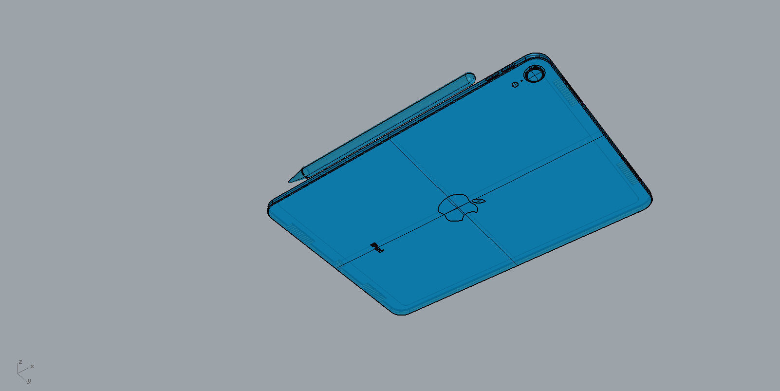 Realistic apple ipad11 space grey 3D model 3D print model 3D model 3D ...