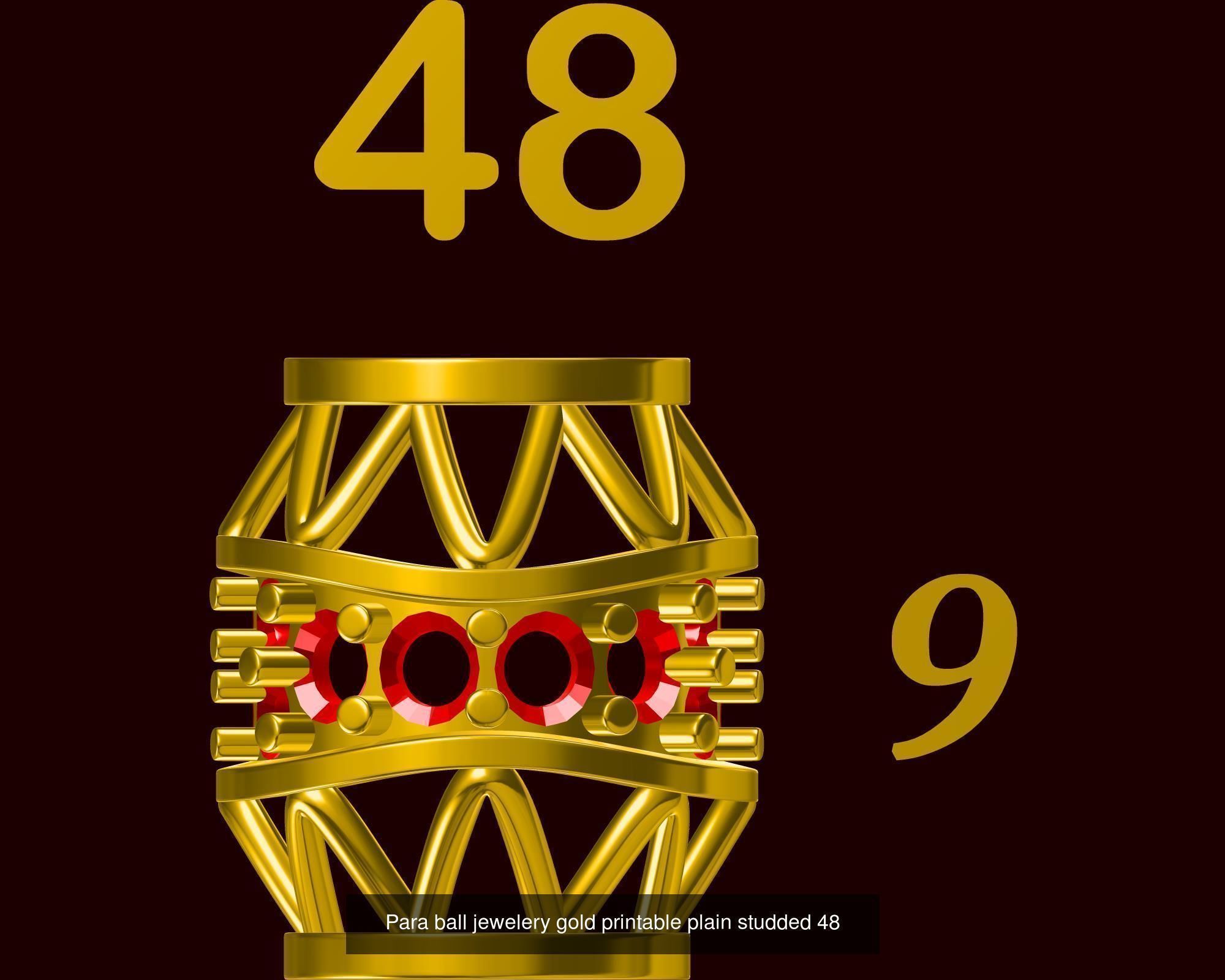 Collection of 50 designs of Chain Para Balls Studded and Plain | CGTrader