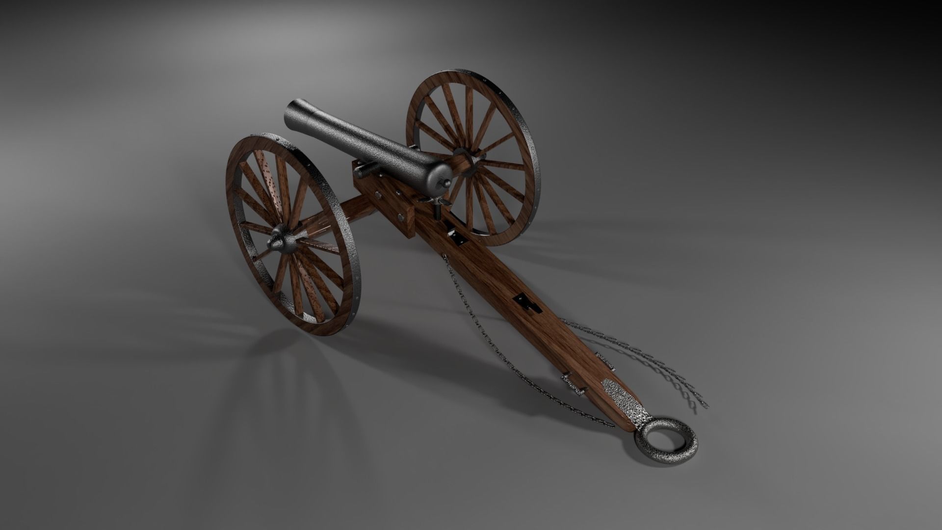 3D model Field Gun - Cannon VR / AR / low-poly | CGTrader