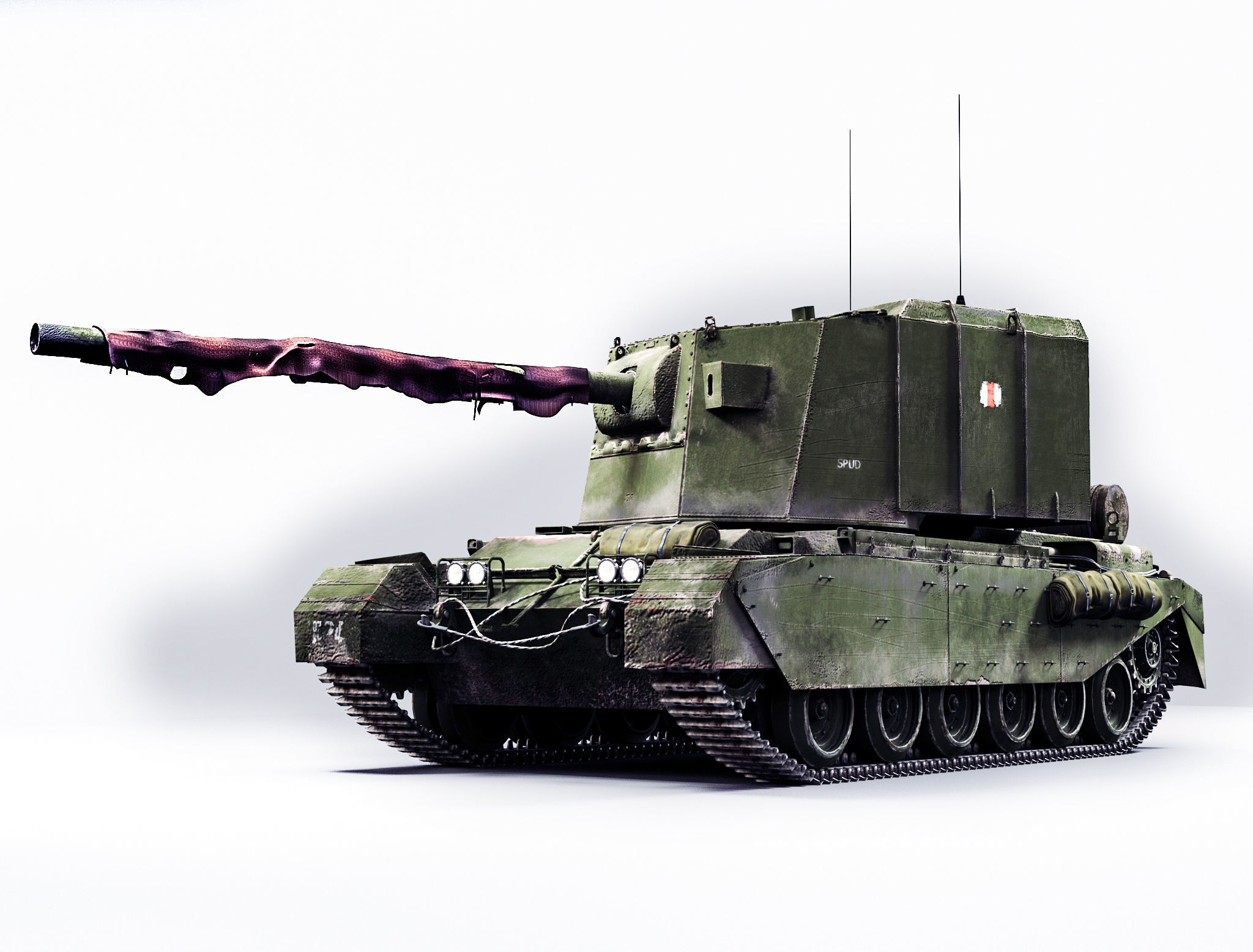 TANK FV-4005-stage-II 3D model | CGTrader
