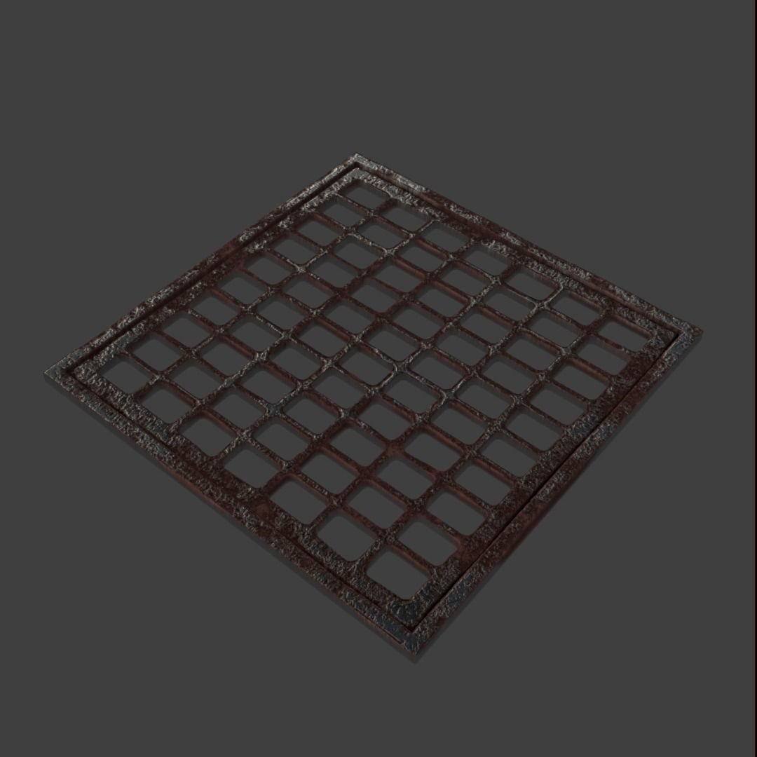 Texture Manhole-Sewer-Drain Covers 15 PBR Texture Set VR / AR / low ...