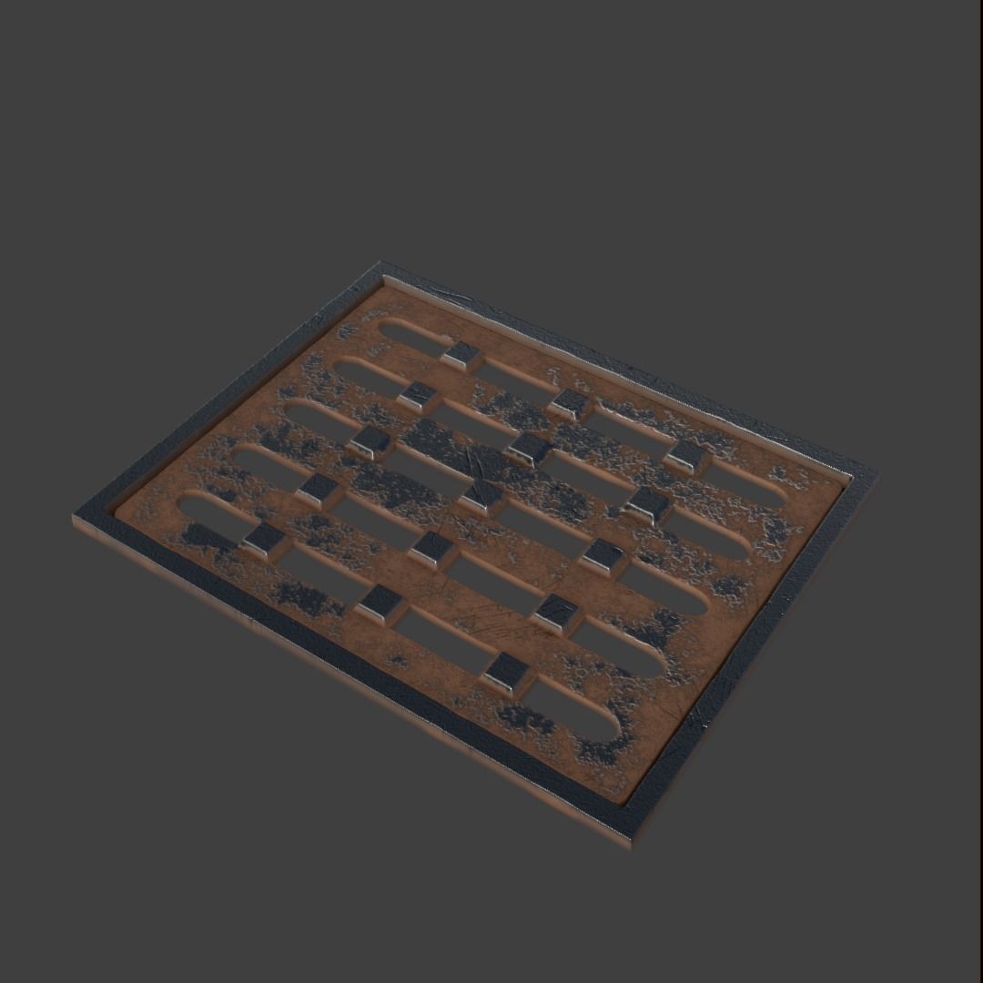 Texture Manhole-Sewer-Drain Covers 15 PBR Texture Set VR / AR / low ...