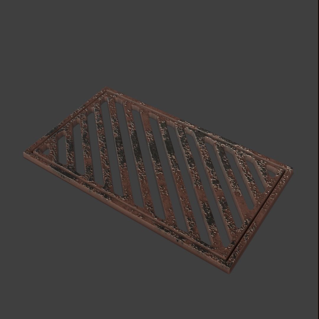 Texture Manhole-Sewer-Drain Covers 15 PBR Texture Set VR / AR / low ...