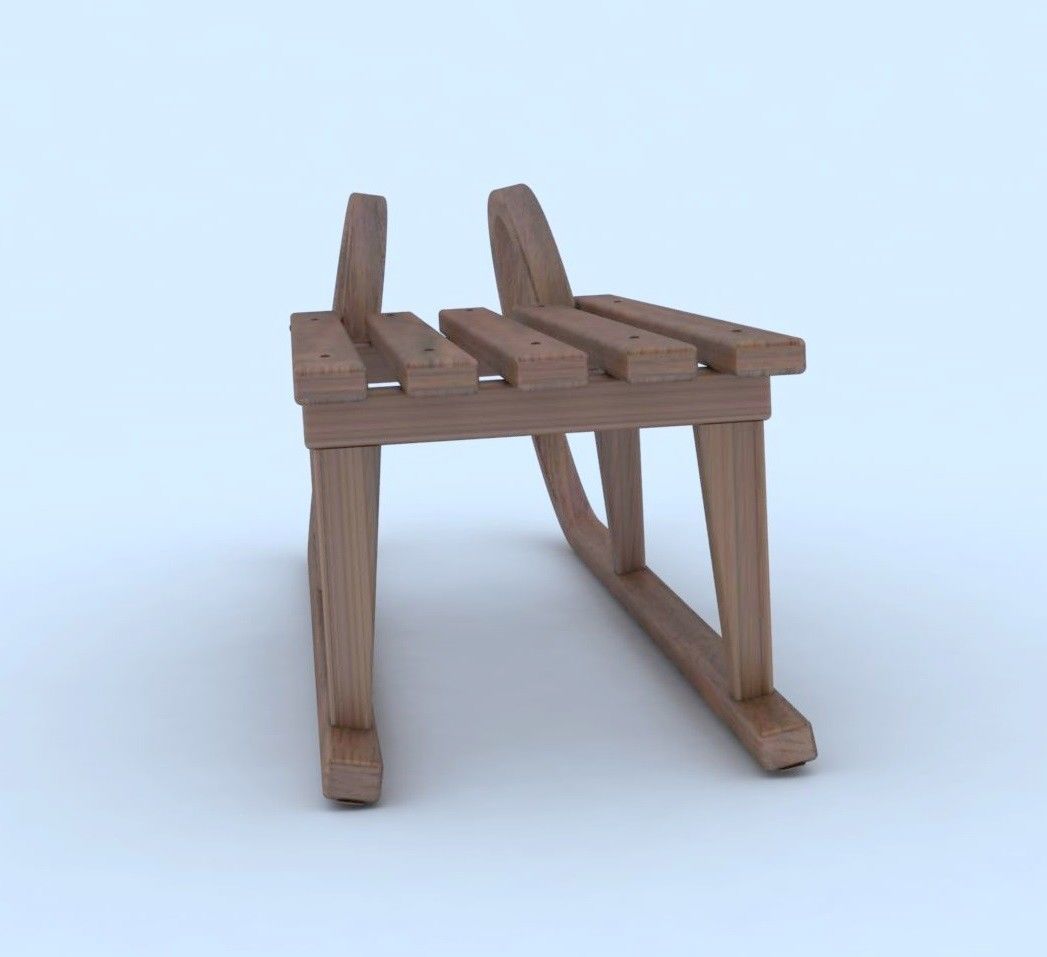 Sled 3d model 3D model | CGTrader