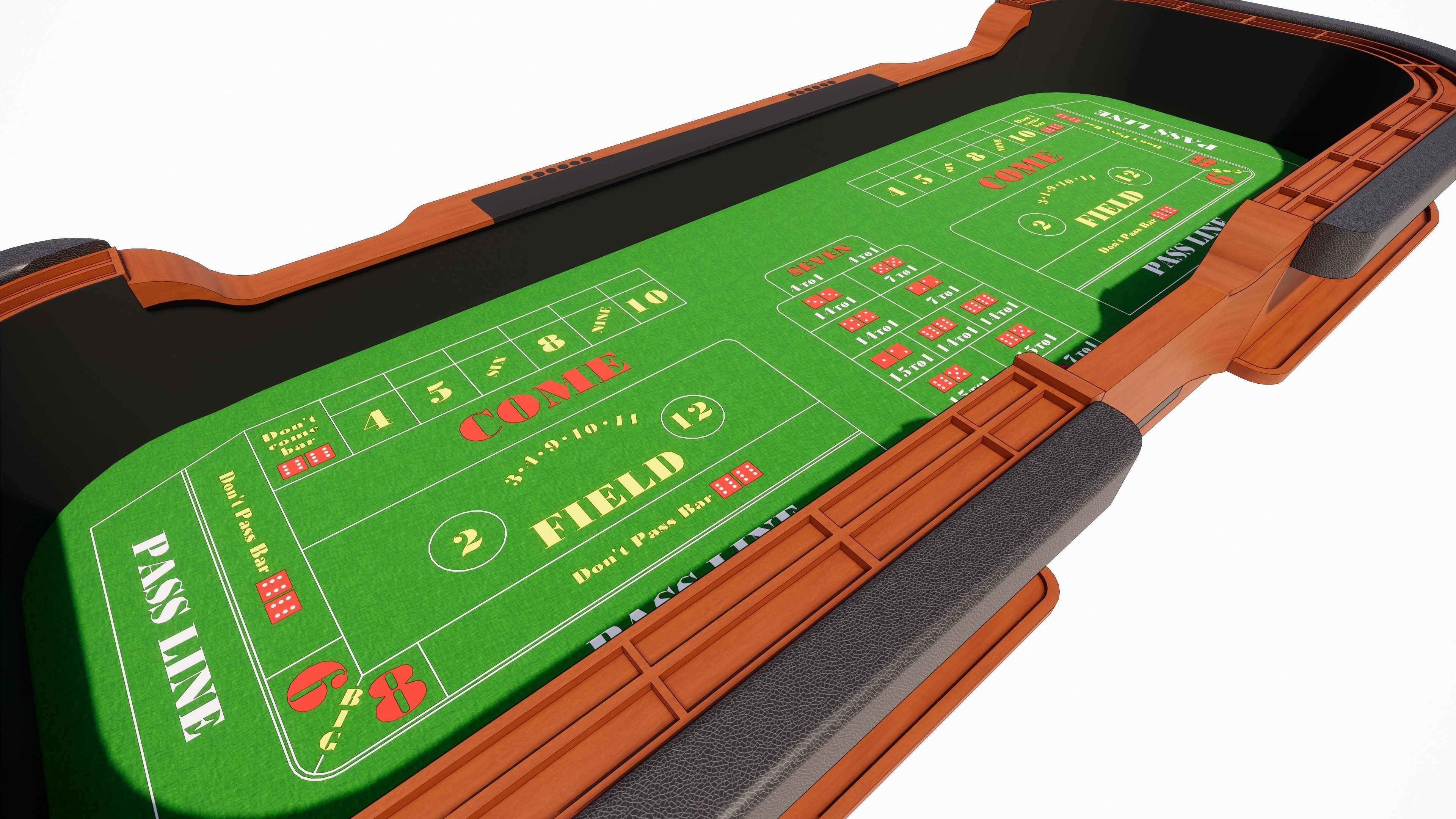 Craps Table Casino 3D model | CGTrader
