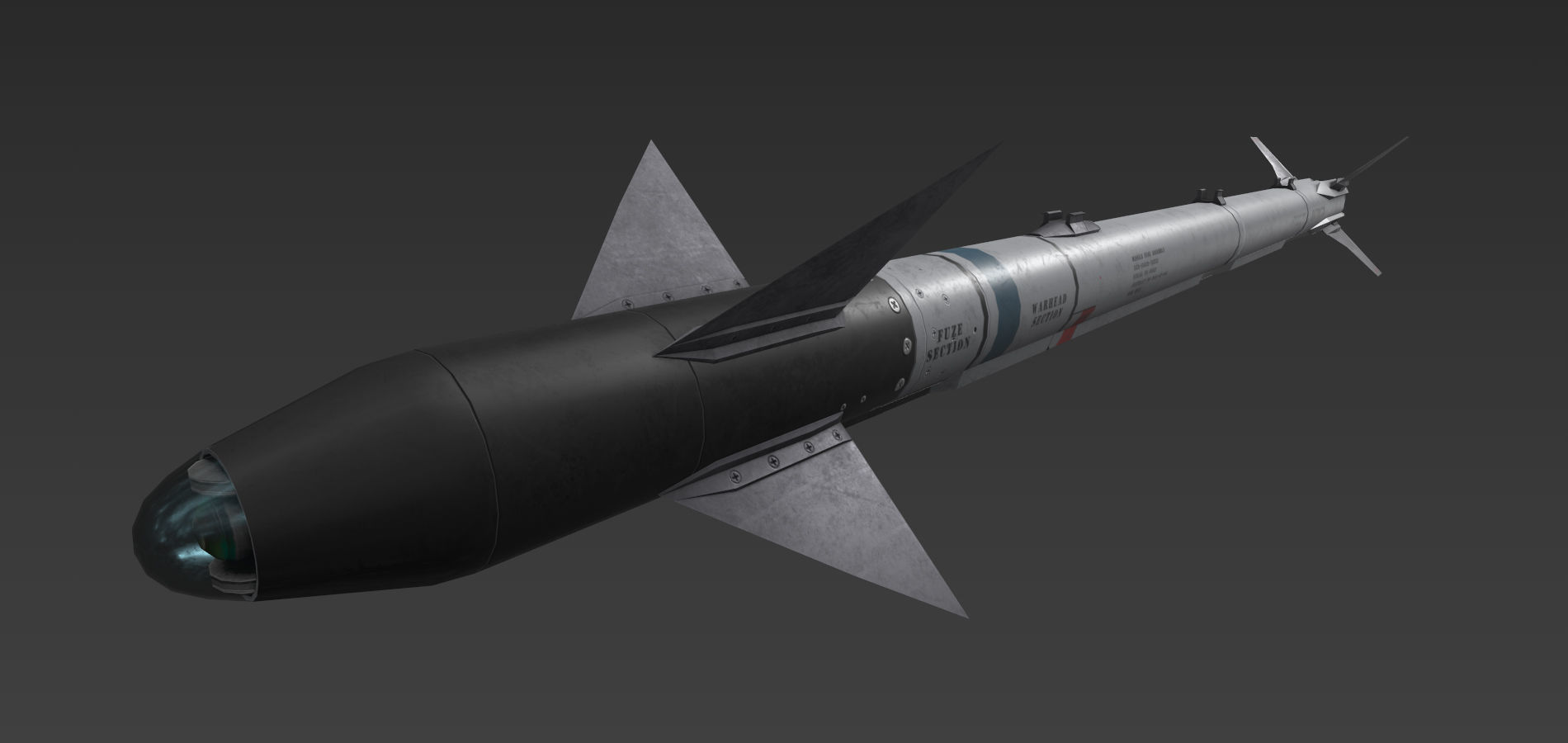 3D model AIM 9x VR / AR / low-poly | CGTrader