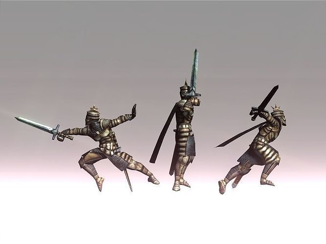 Sword combos for Iclone 3D model animated | CGTrader