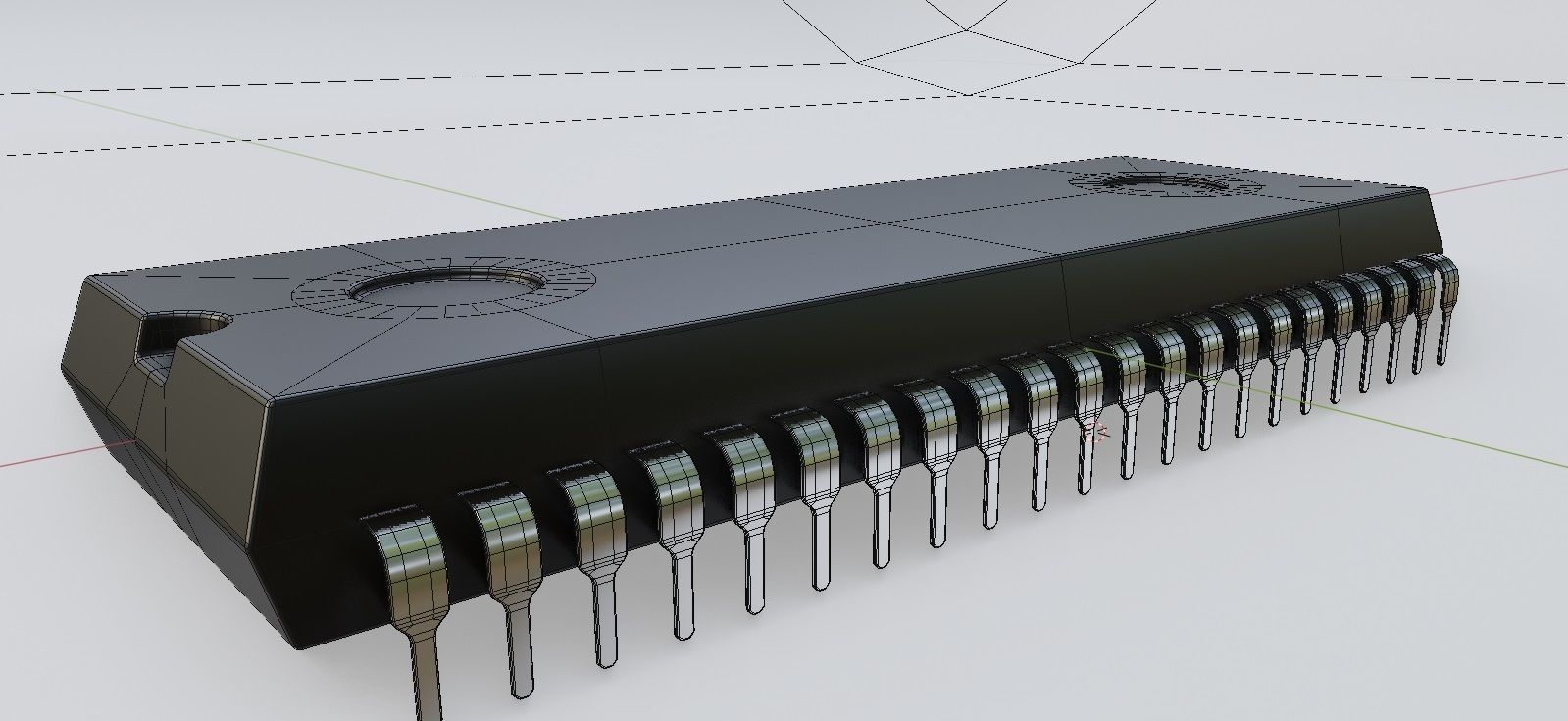 3D model computer electrical chip VR / AR / low-poly | CGTrader