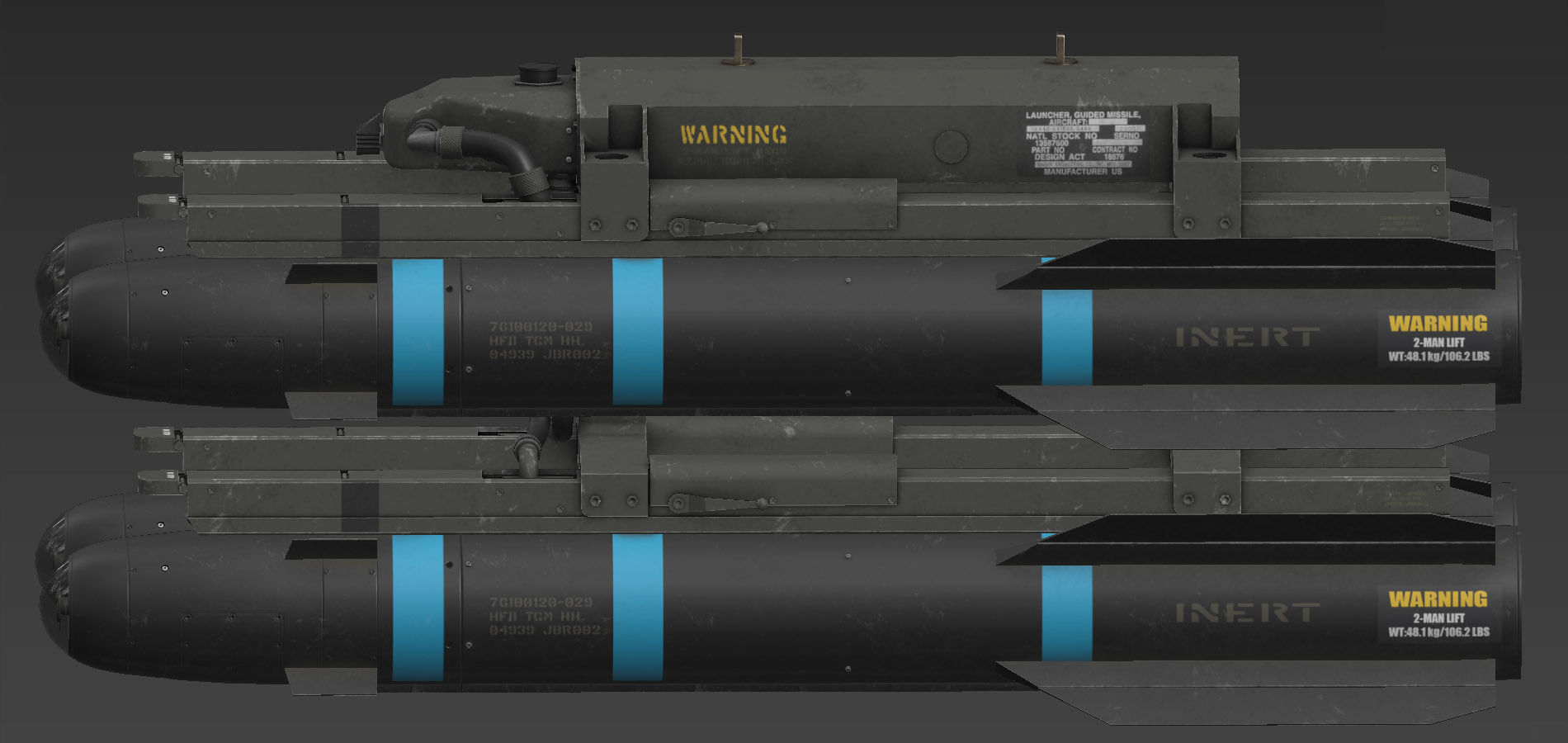 3D model Hellfire Missile Launcher VR / AR / low-poly | CGTrader