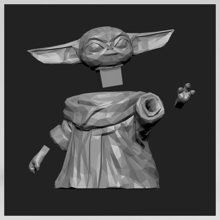 Low Poly Baby Force 3D model 3D printable | CGTrader