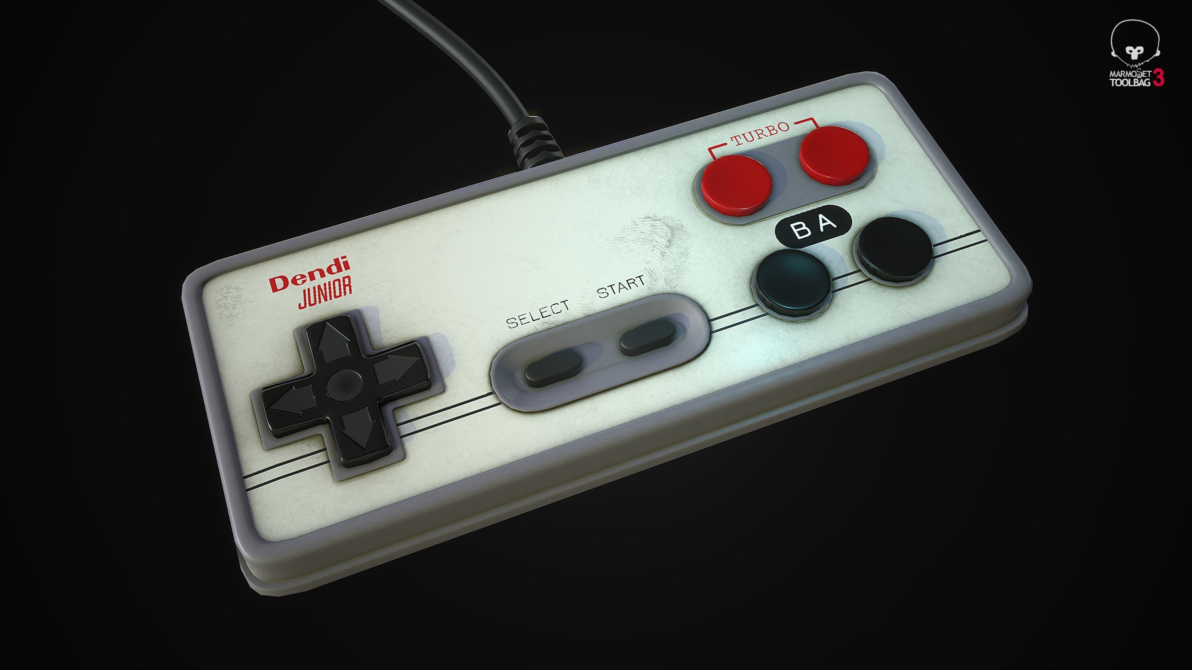 3D model Dendy Junior II with gamepads VR / AR / low-poly | CGTrader