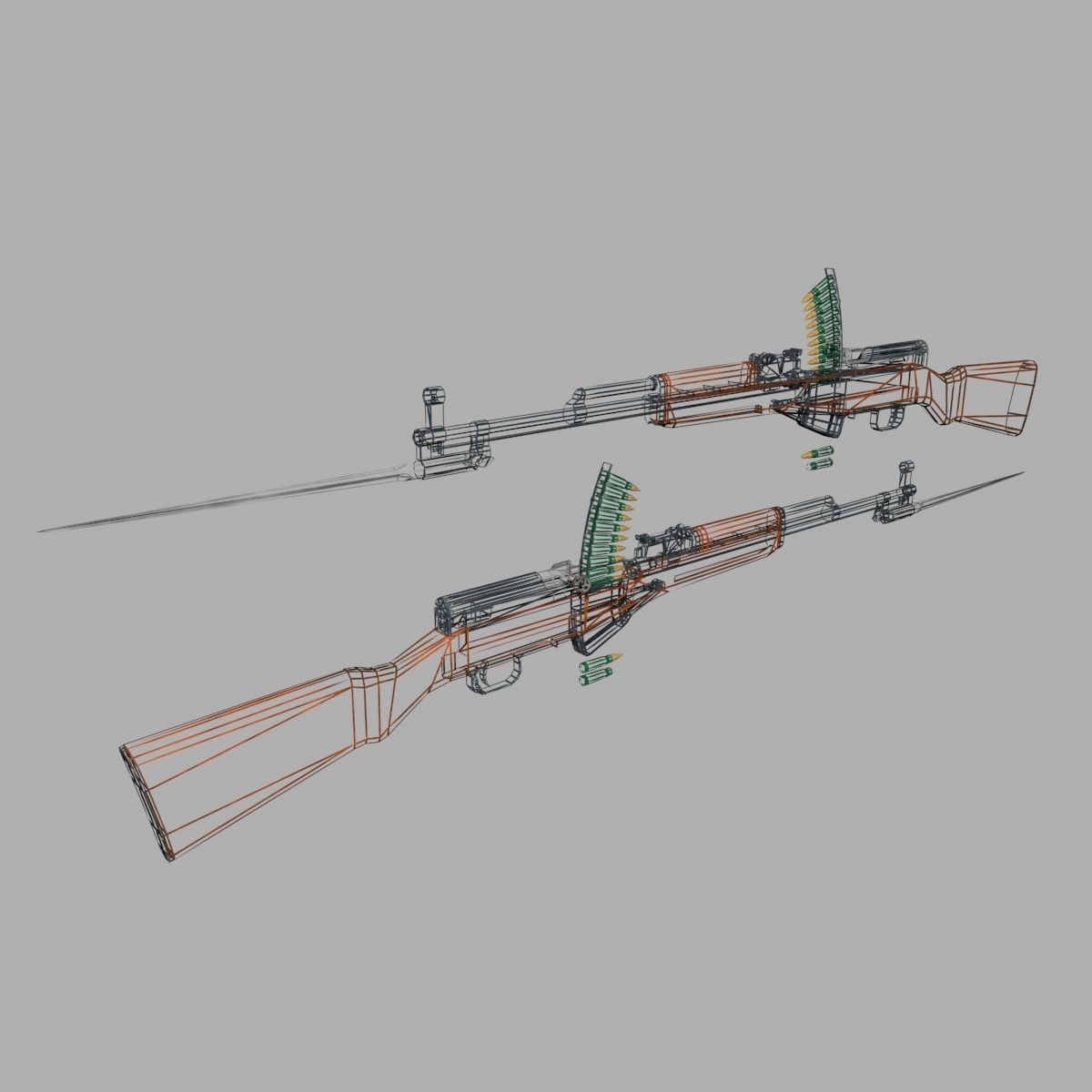 Chinese Type 56 SKS Rifle 3D model | CGTrader