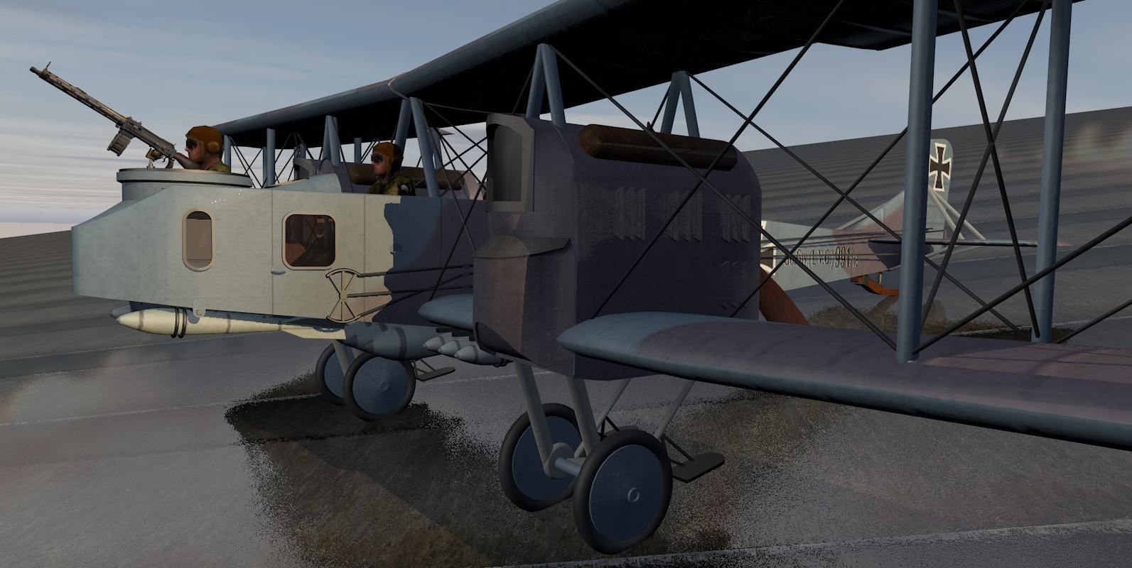 Gotha G-4 - G-IV 3D model | CGTrader