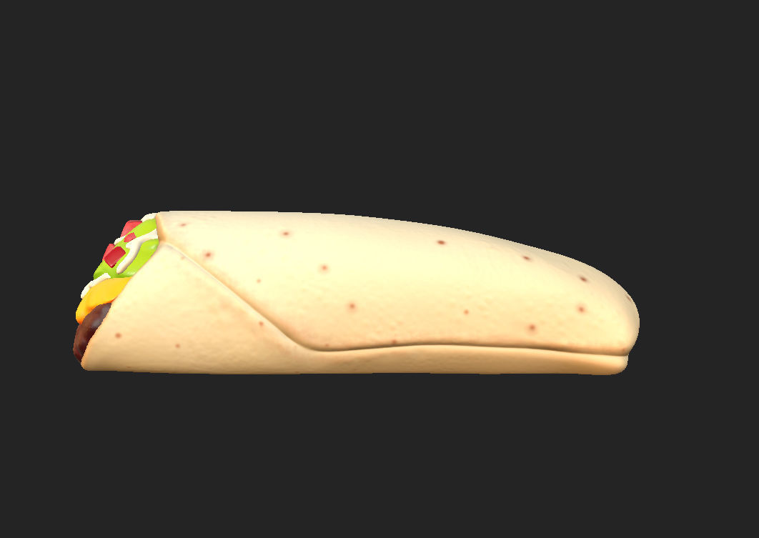 Burrito 3D model | CGTrader
