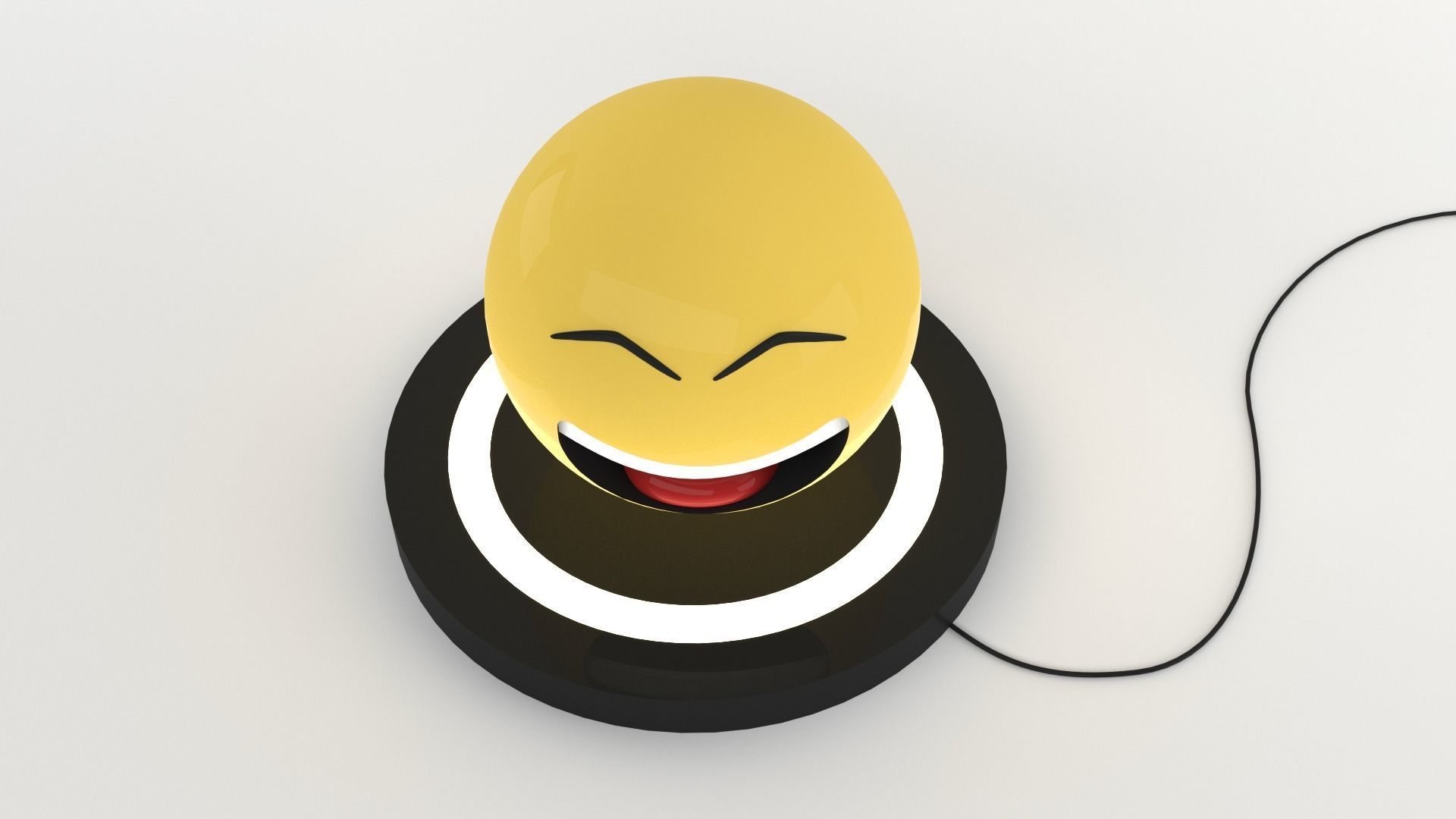 Emoji Lamp - Funny face 3D model | CGTrader