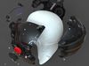 CAD-friendly models kit Helmet H1V1 and male head M1P1D0V1head 3D model ...