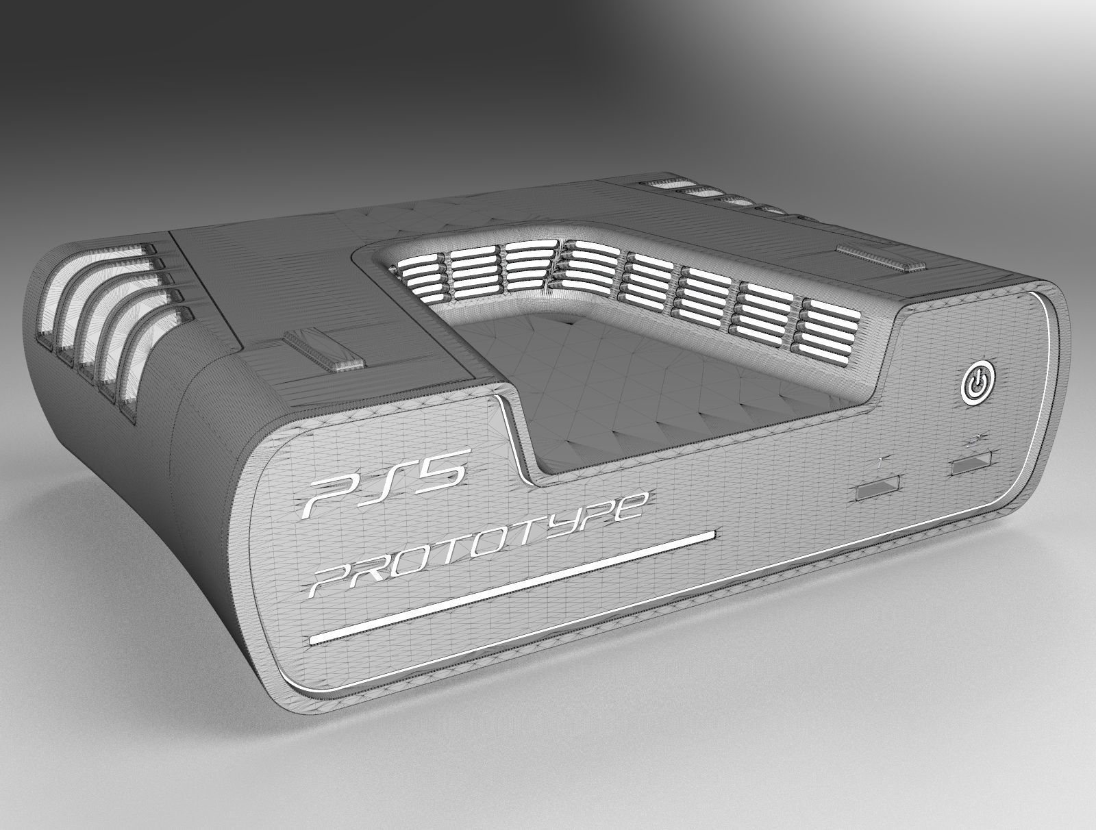 PS5 prototype of a game console 3d print model 3D model 3D printable ...