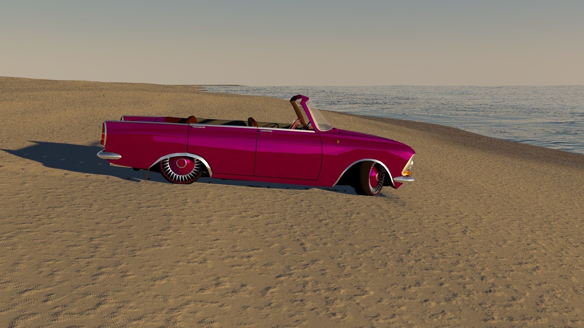 Soviet russian lowrider 3D model | CGTrader