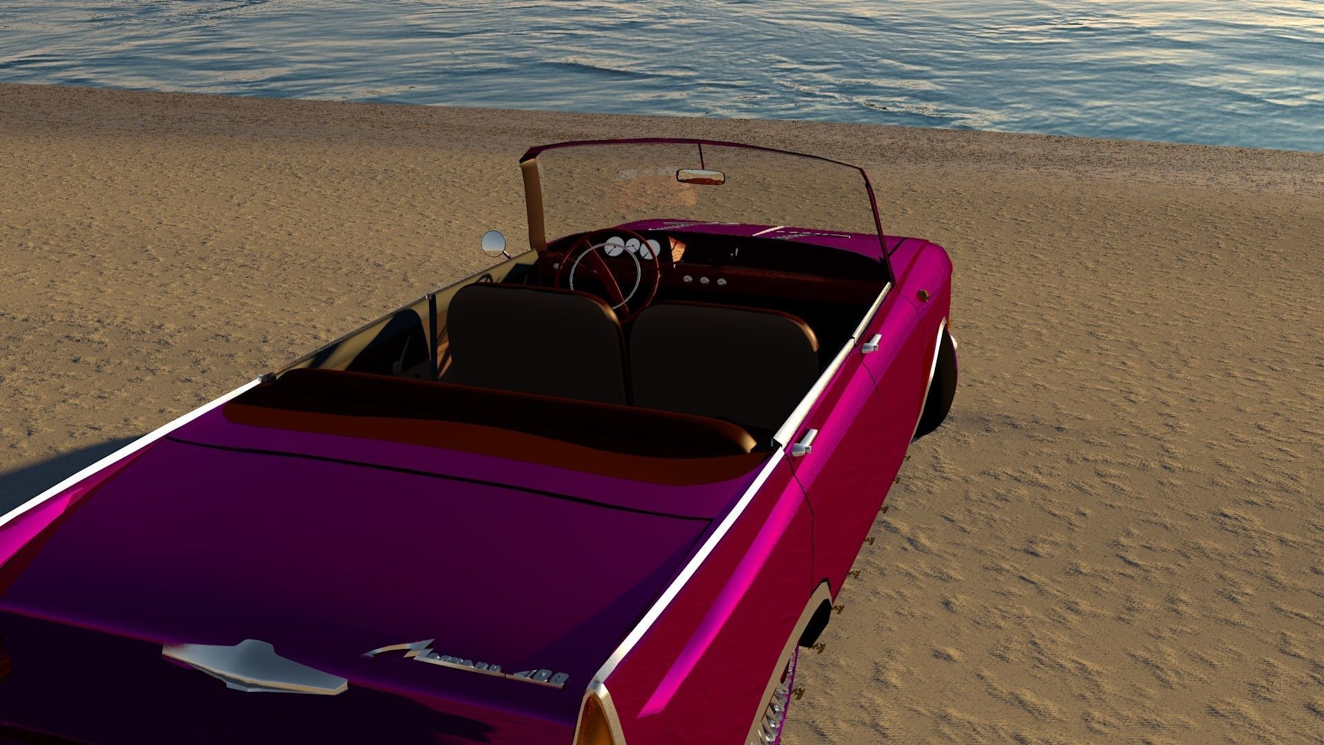 Soviet russian lowrider 3D model | CGTrader