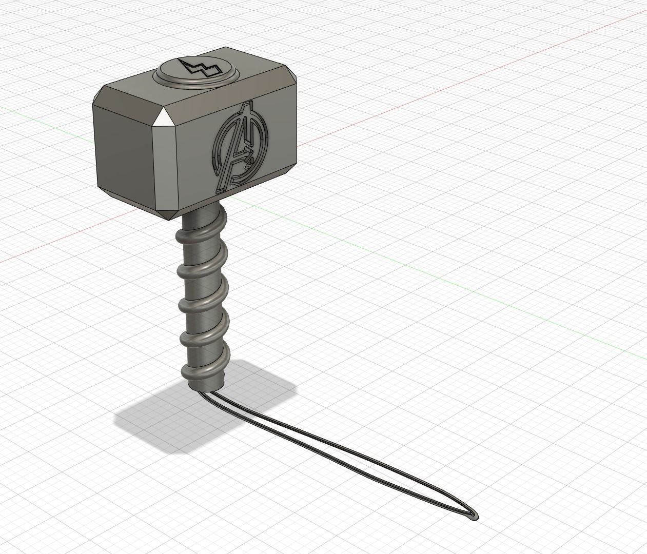 Thor weapon 3D model 3D printable | CGTrader