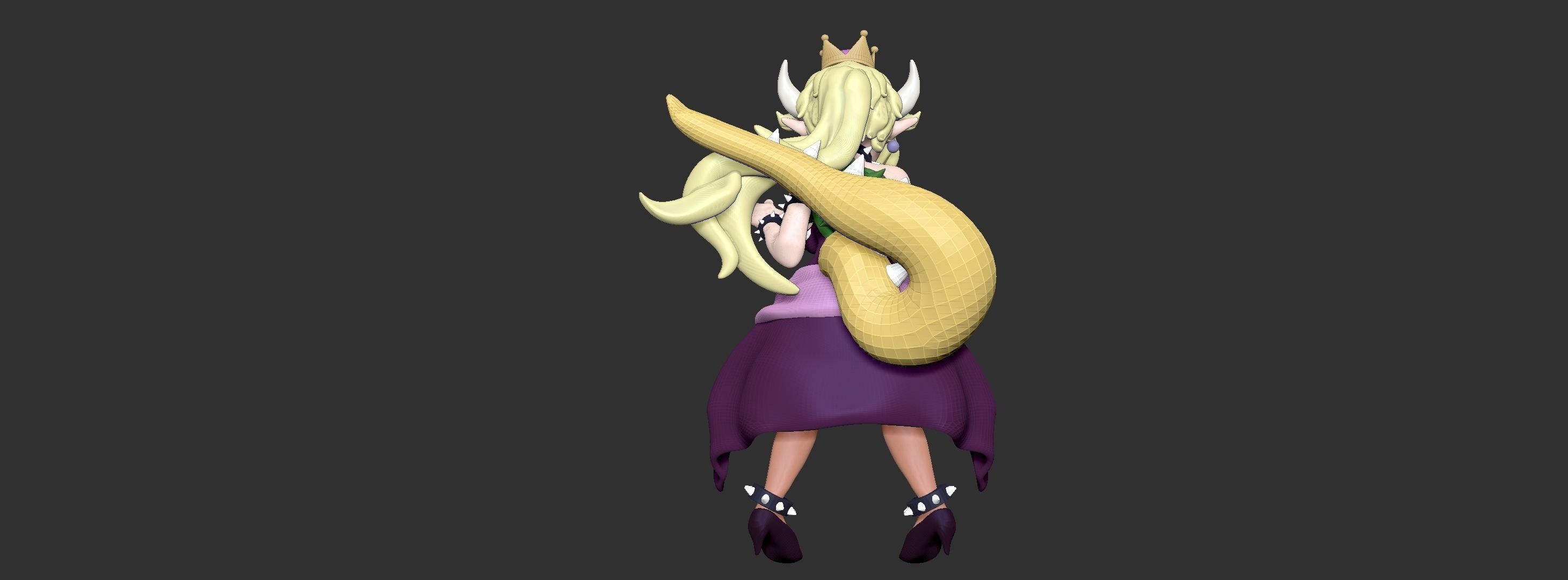 Bowsette princess bowser 3D model 3D printable | CGTrader