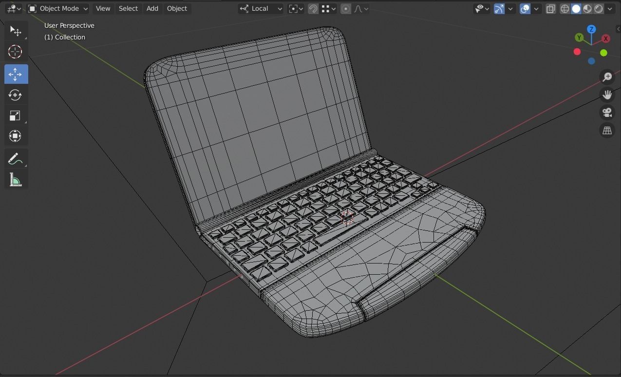 Laptop model in Blender 3D 3D model | CGTrader