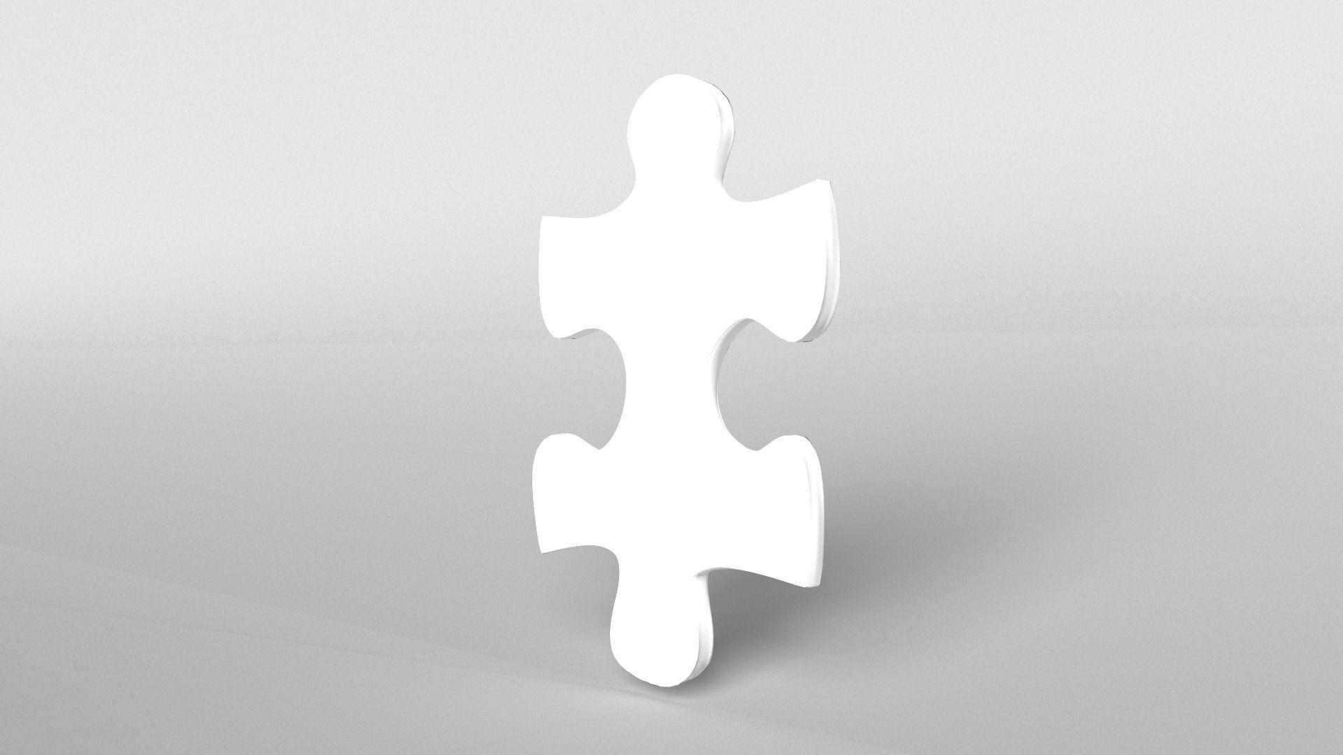 3D model Jigsaw Symbol v1 002 VR / AR / low-poly | CGTrader