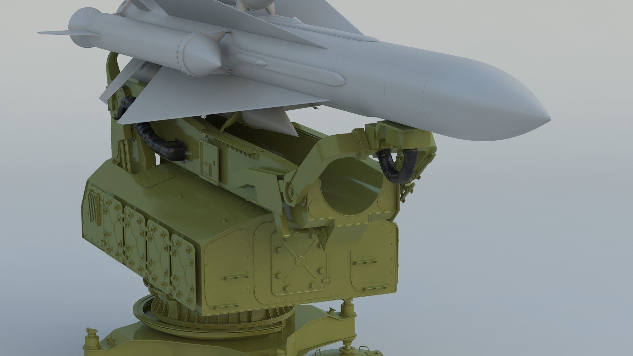 S-200 Missile Angara Vega Dubna SA-5 Gammon 3D model | CGTrader