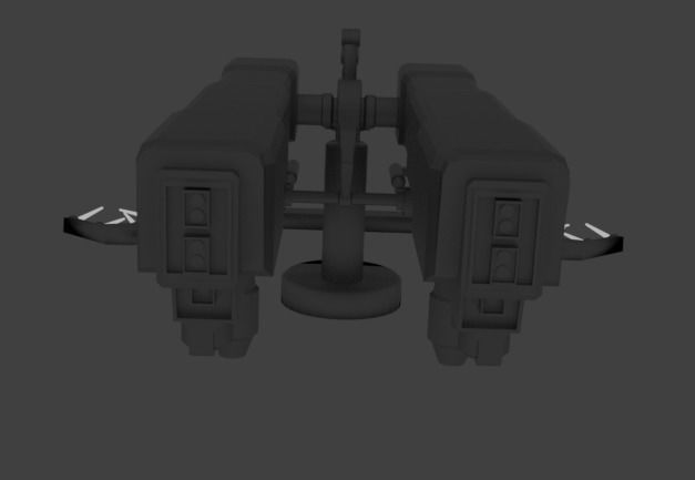 3D model Turret Blast Angel VR / AR / low-poly | CGTrader