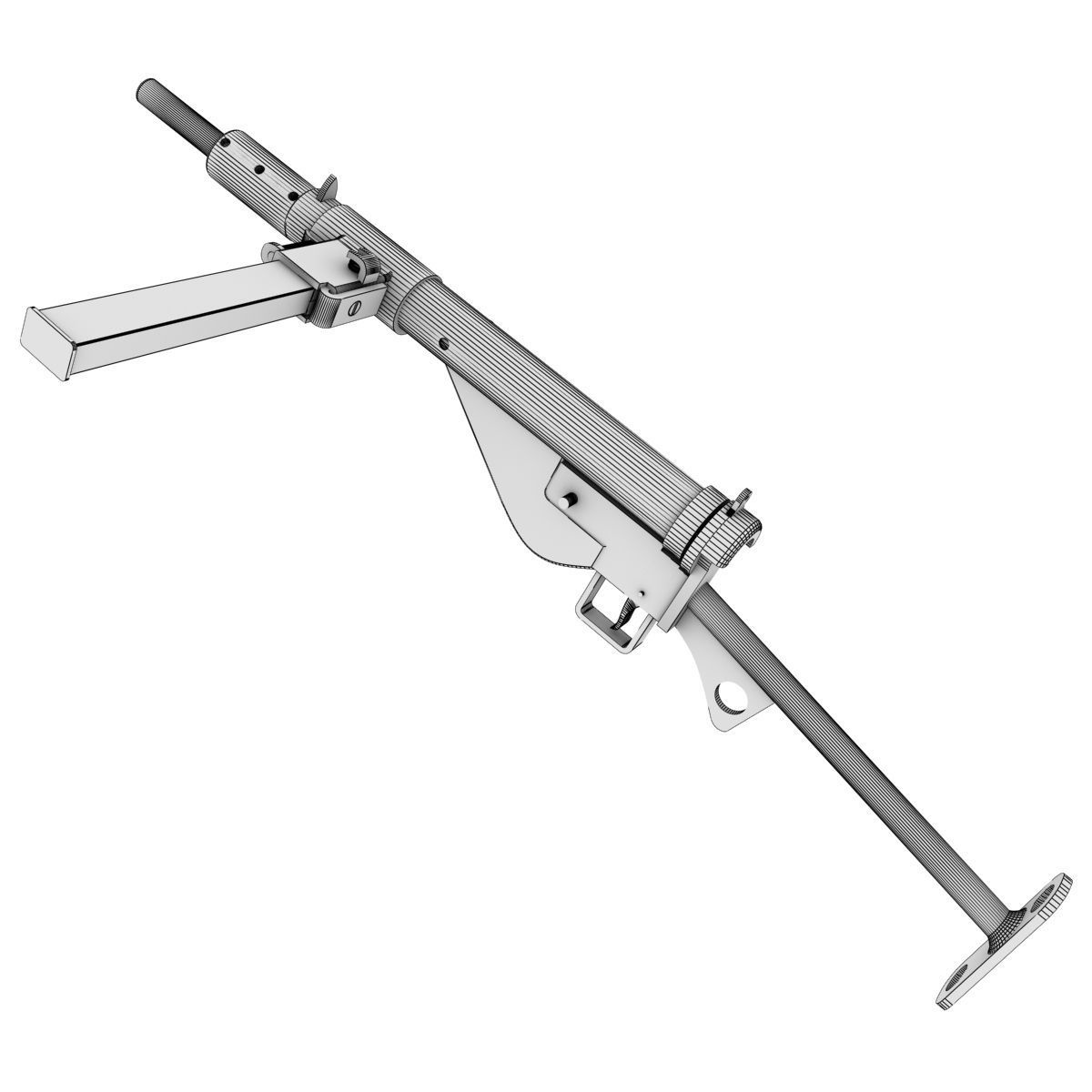 3D model 3D Sten Mark II VR / AR / low-poly | CGTrader