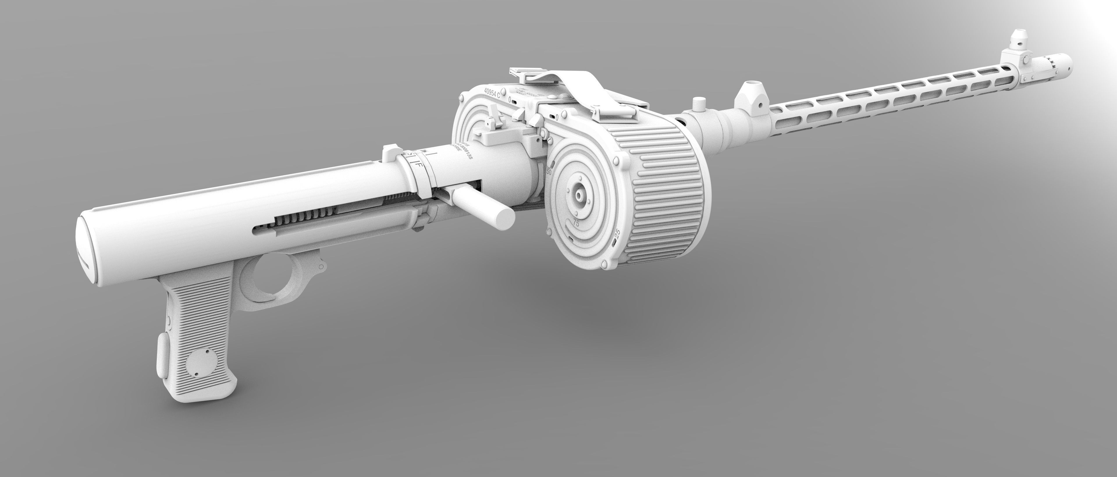 MG15 Machine Gun 3D model | CGTrader