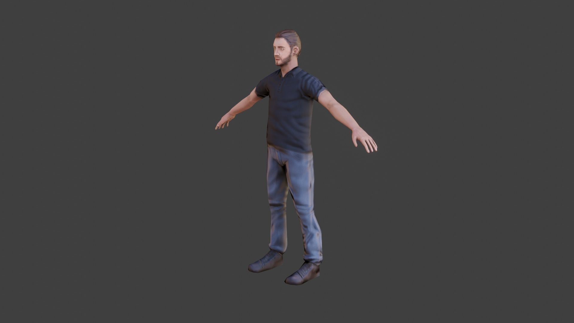 3D model Casual Man with Polo Shirt - With VRCHAT VISEMES VR / AR / low ...