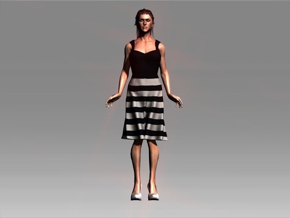 Cold female motion collection 3D model animated | CGTrader