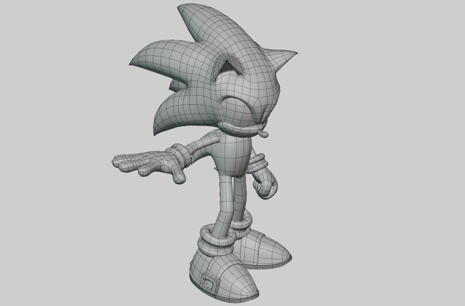 3D model Sonic Rigged VR / AR / low-poly rigged | CGTrader