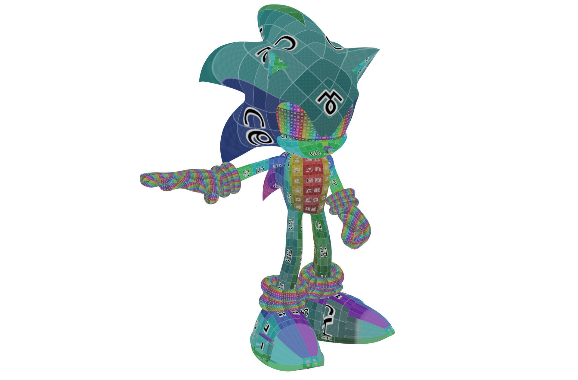 3D model Sonic Rigged VR / AR / low-poly rigged | CGTrader