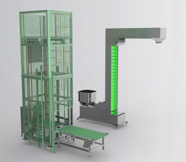 Z chain conveyor Assembly 3D model | CGTrader