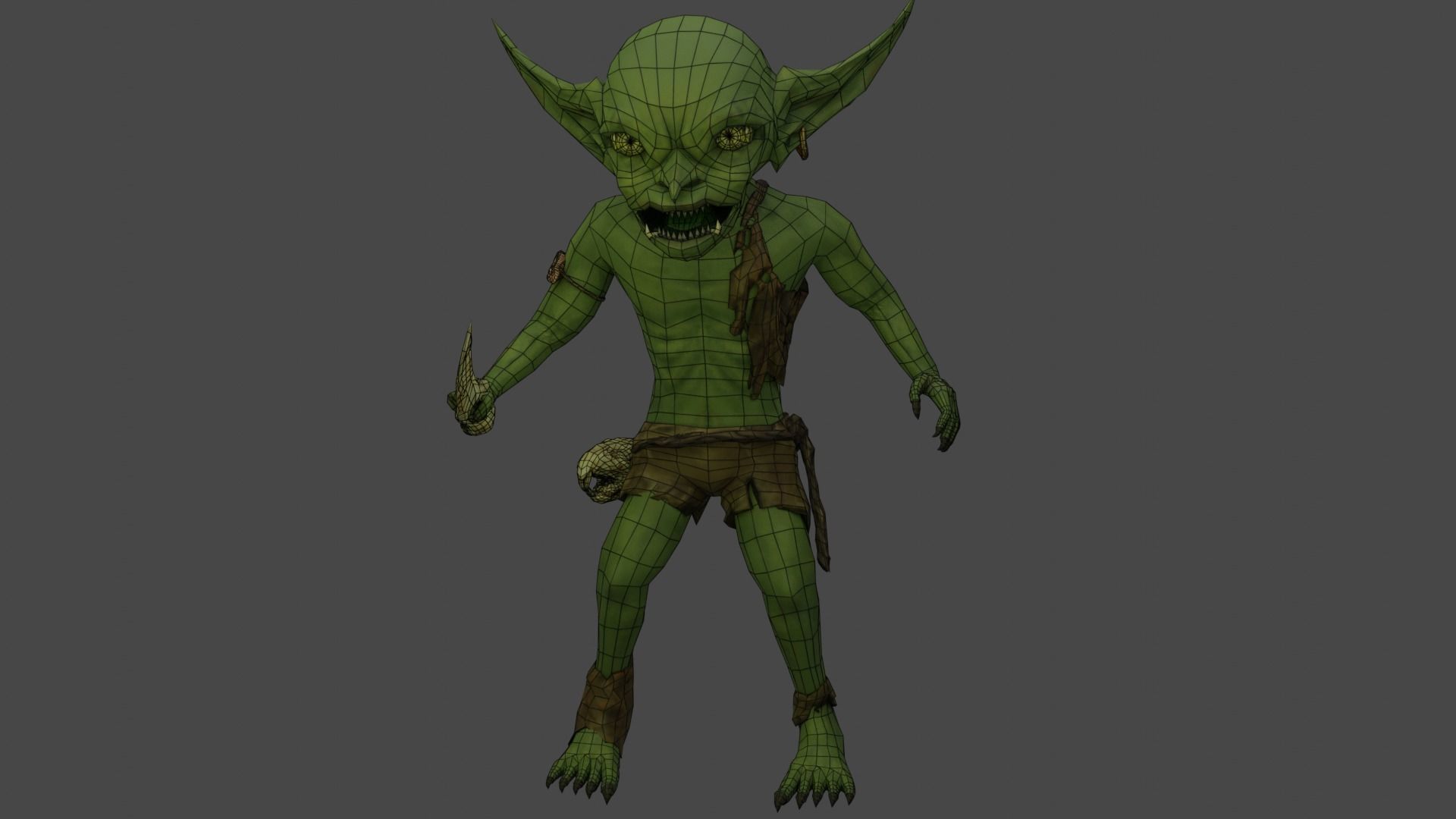 Goblin 3D model animated rigged | CGTrader