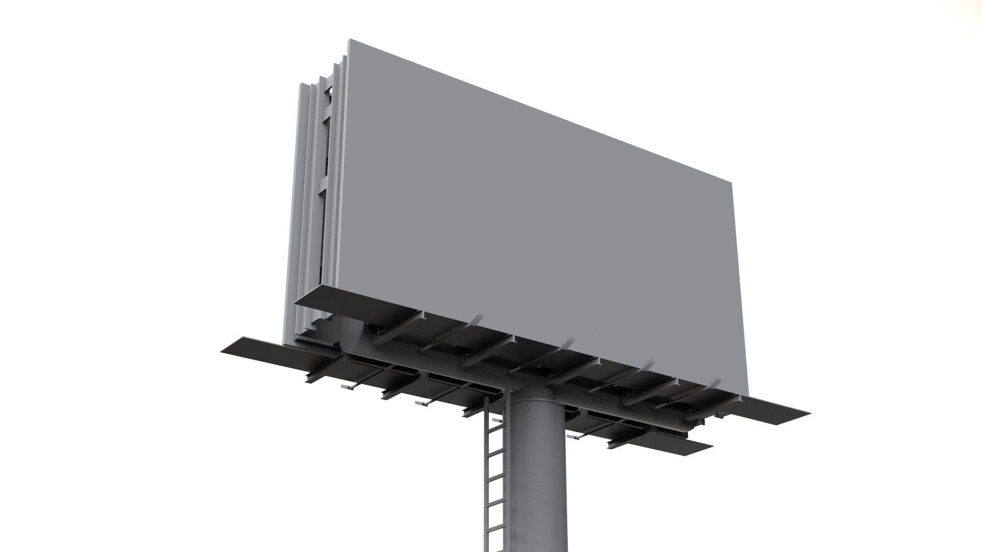 3D model wo-Sided Billboard VR / AR / low-poly | CGTrader