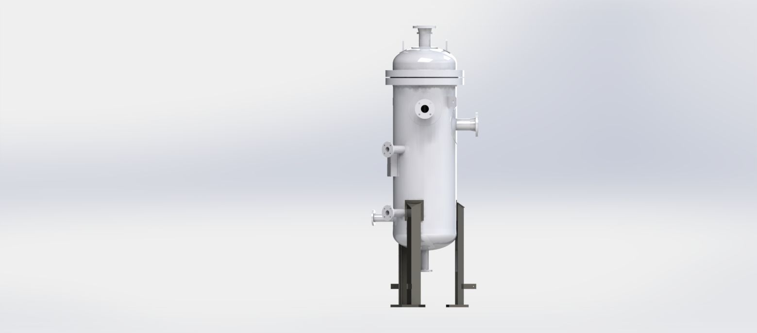 Pressure vessel Nitrogen compressor Knock out Drum 3D model | CGTrader