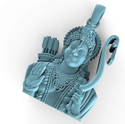 RAM BHAGVAN LOCKET 3D model 3D printable | CGTrader