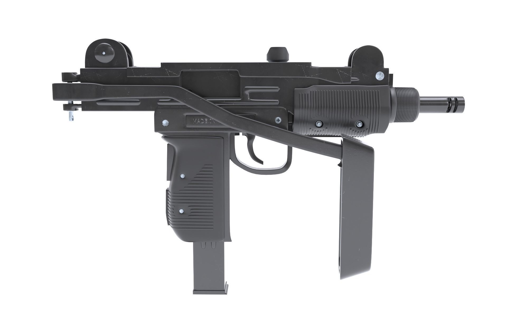 Submachine UZI 3D | CGTrader