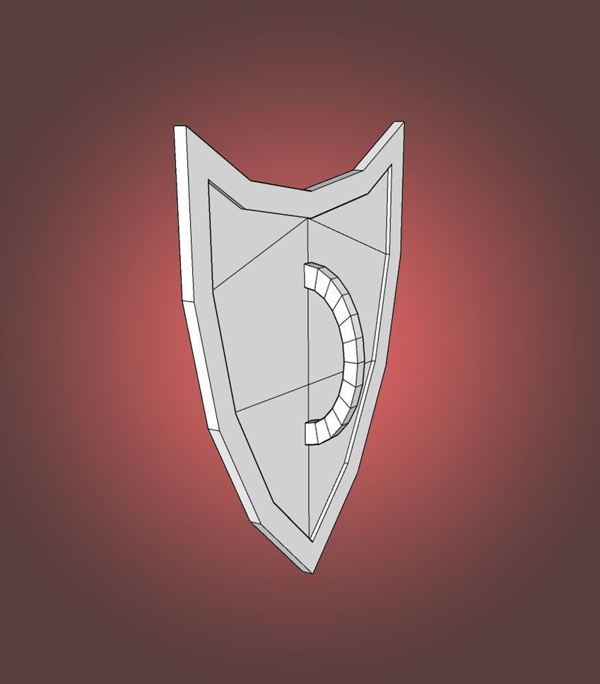 3D model LowPoly Shield VR / AR / low-poly | CGTrader