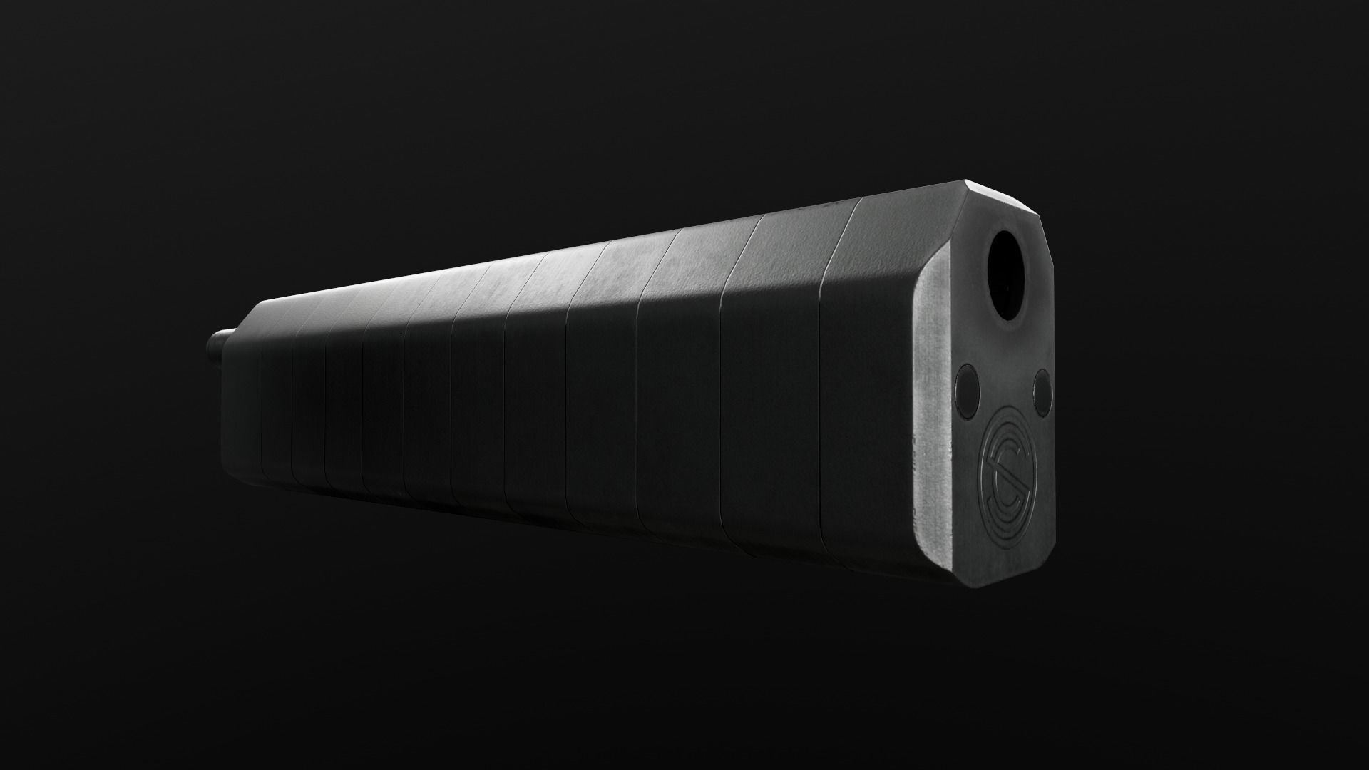 3D model SilencerCo Salvo12 12 Gauge Shotgun Suppressor VR / AR / low ...