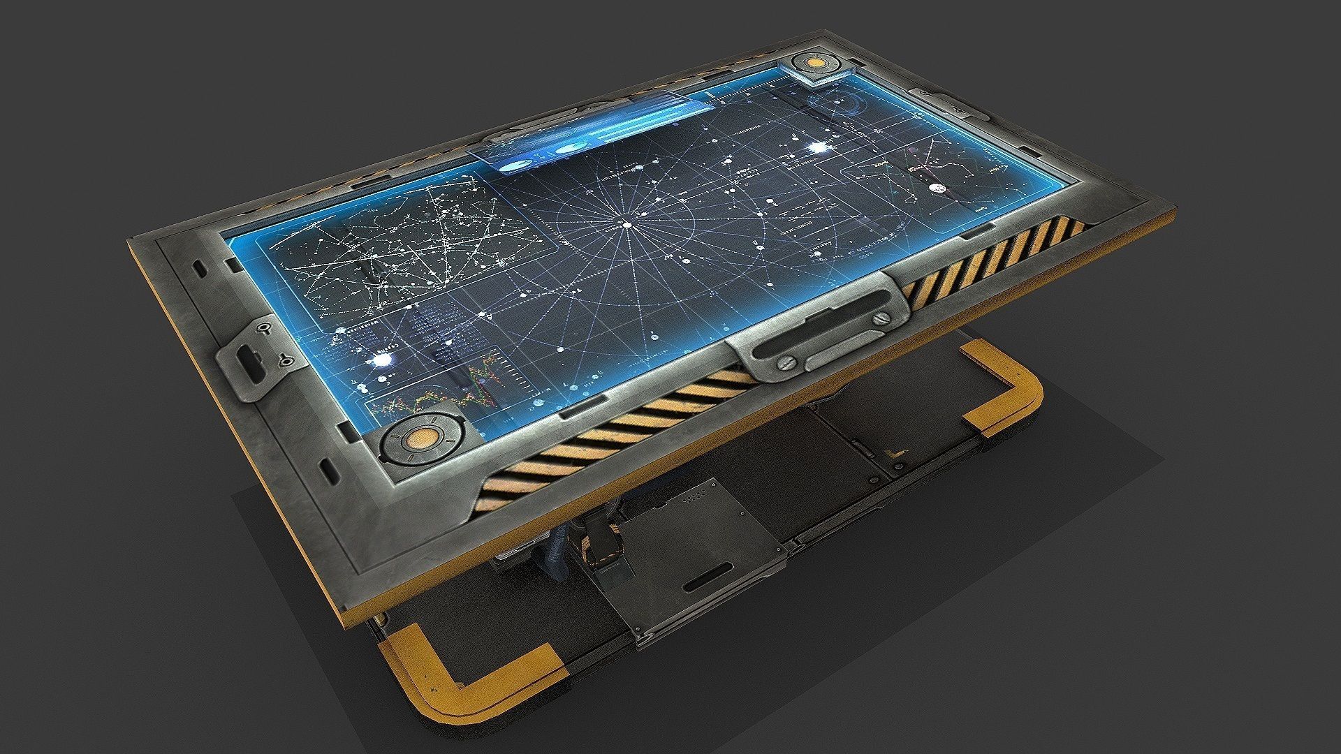 3D model Sci Fi Hologram Table VR / AR / low-poly | CGTrader