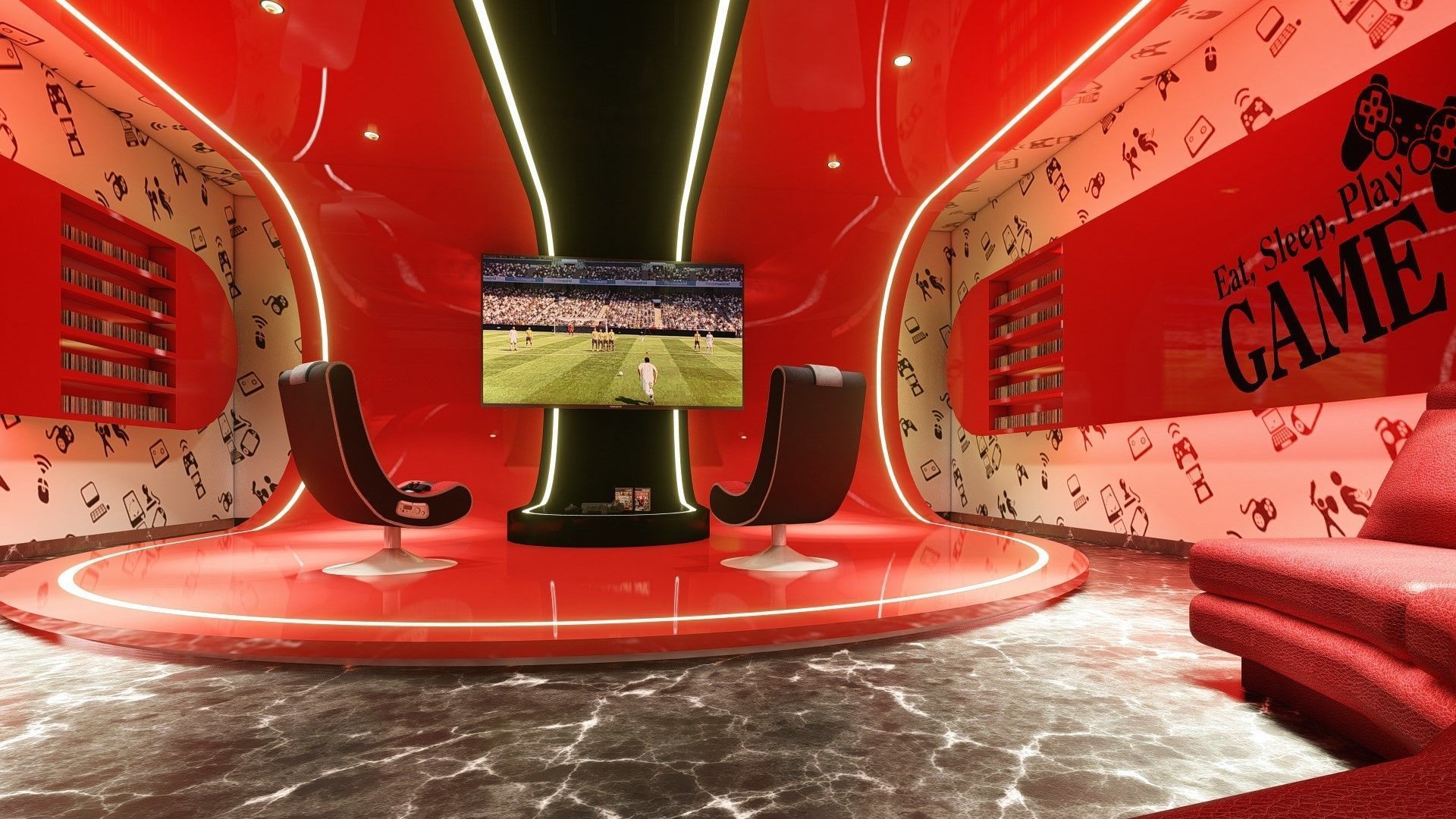 GAME ROOM 3D model | CGTrader