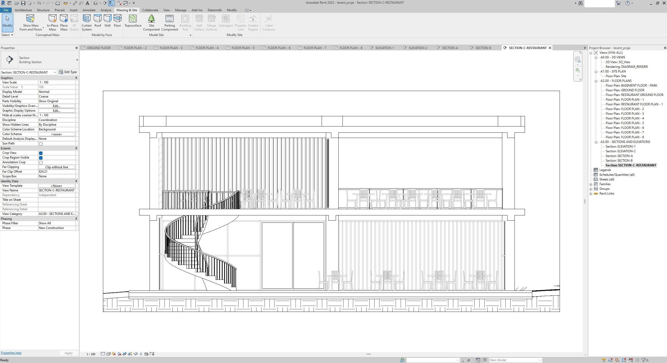 Apartment Building Revit Project 3D model | CGTrader