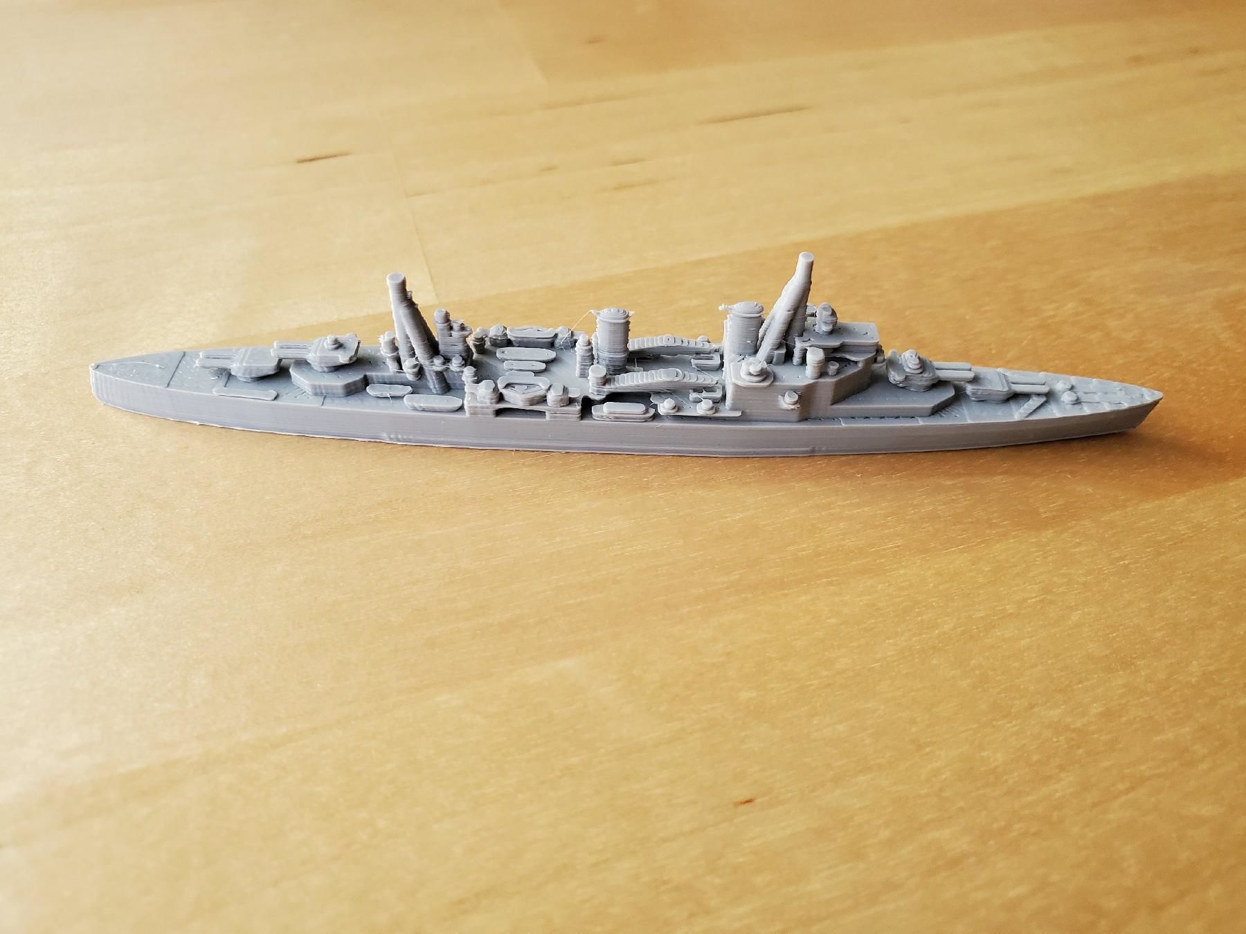 British County London Class Cruiser Warship 3D model 3D printable ...
