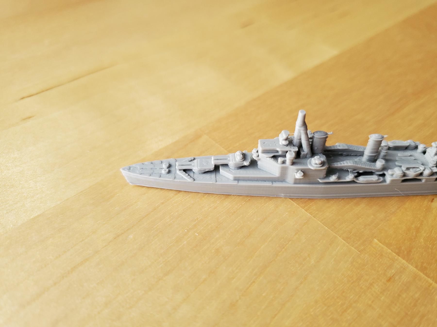 British County London Class Cruiser Warship 3D model 3D printable ...