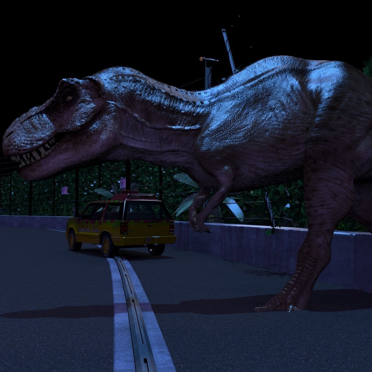 8K JP T REX 3D model animated rigged | CGTrader