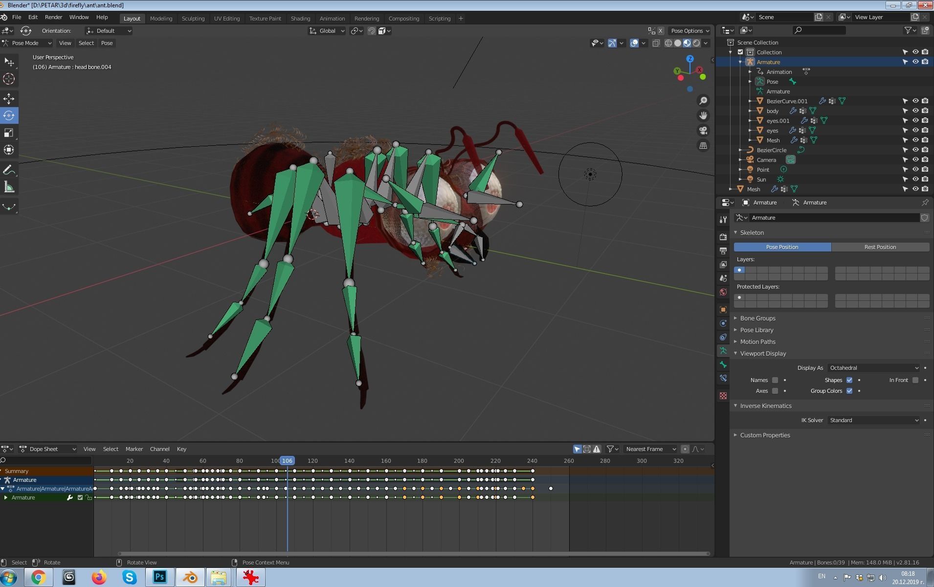 3D model ant-rigged VR / AR / low-poly rigged | CGTrader